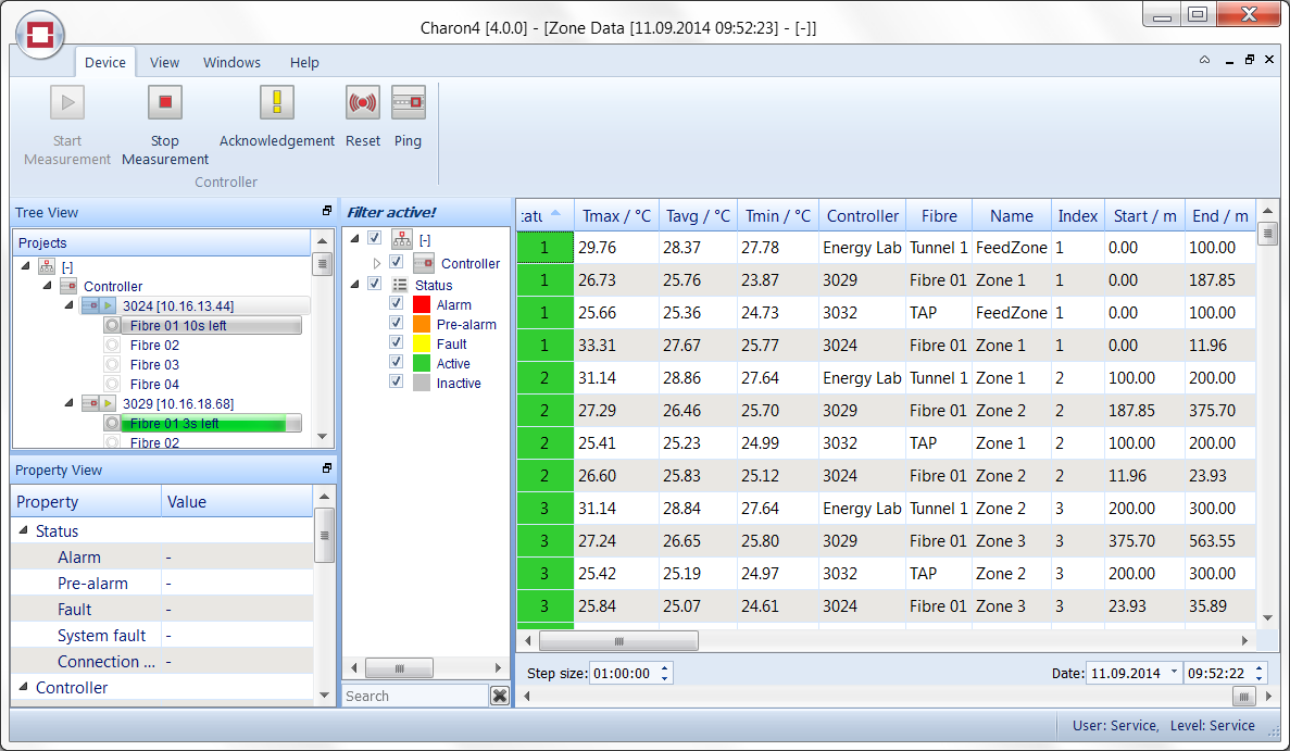 Charon visualization and monitoring software - LIOS SENSING